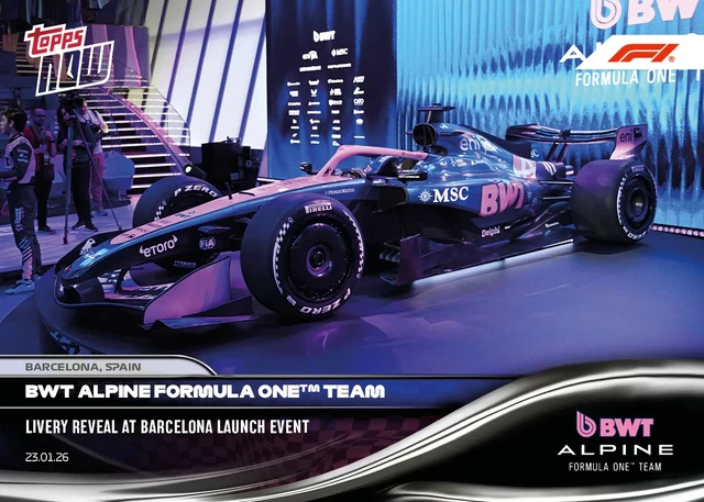 TOPPS NOW FORMULA 1 2026 - Card 005 - BWT Alpine F1 Team - Launch Event ...