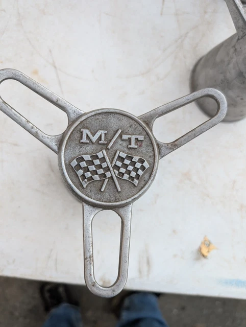 MICKEY THOMPSON M/T Tri Bar Rader Center Cap Spinner 3 Hot Rat Rod Scta ...