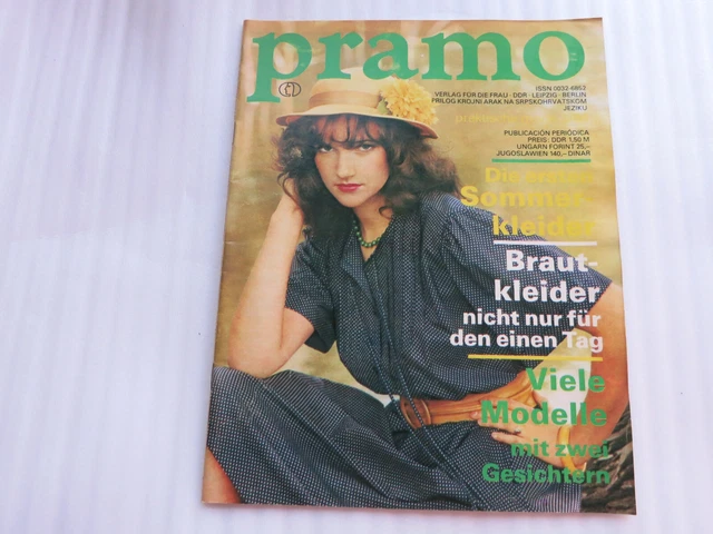 DDR PRAMO PRAKTISCHE Mode + Schnittmuster 3/1984 - Sommer Braut Kleid ...