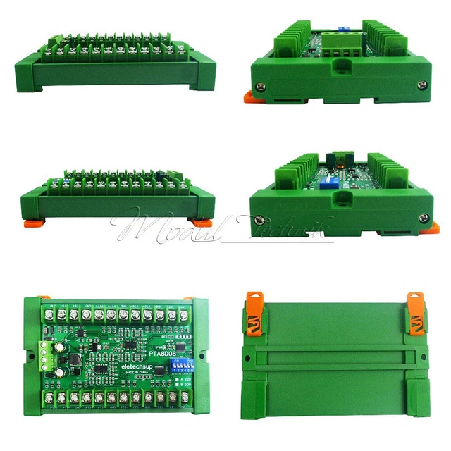 8 CHANNEL DC 8-30V PT100 RTD RS485 Temperature Sensor Module Board ...