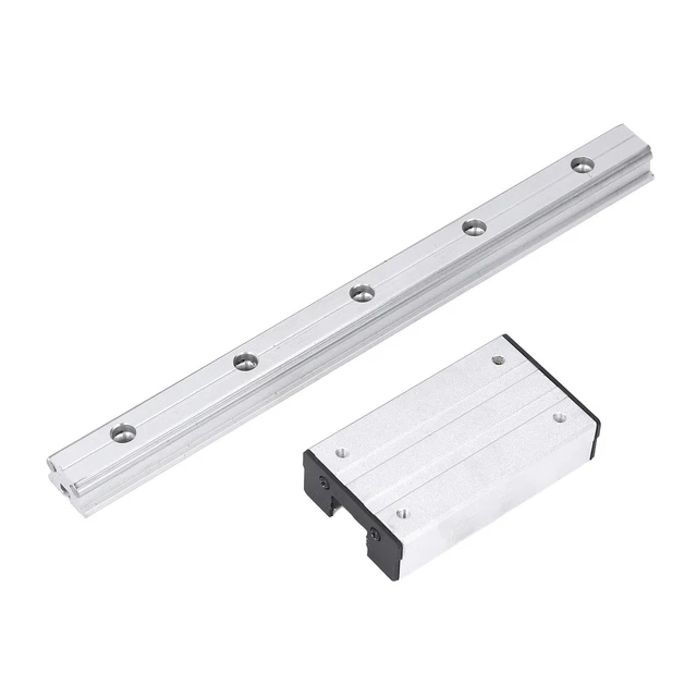 LINEAR RAIL GUIDE Guideway With External Dual Axes Slider Slide Block 300mm LGD6 £32.42 ...