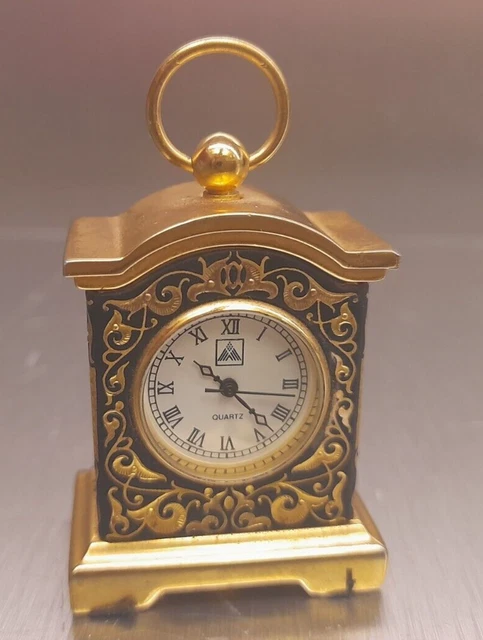 MINI PENDULETTE PLAQUÉE or 24k Anframa Damasquinados 100gr 5,5cm ...