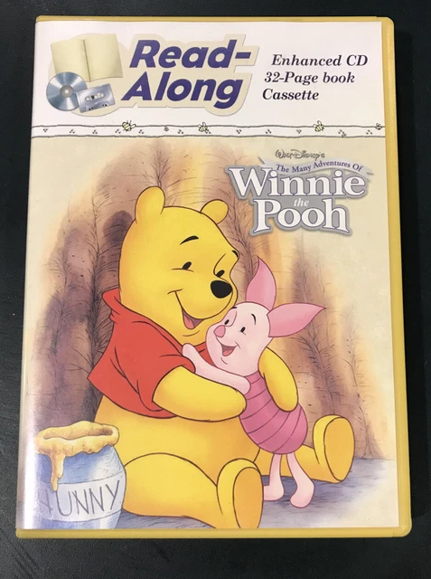 DISNEY WINNIE THE Pooh Read Along Enhanced CD + 32-Page Book + Cassette ...