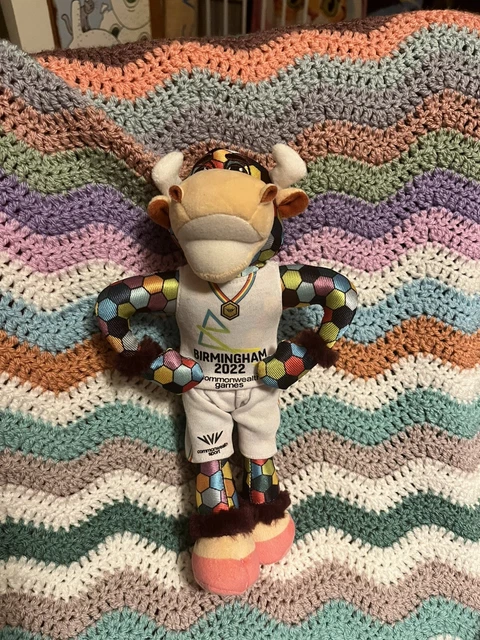 PERRY THE BULL Commonwealth Games Mascot Toy Birmingham 2022 Olympics ...
