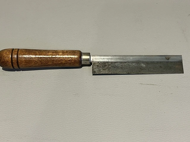 VINTAGE FINE TOOTH Veneer Back-tooth Saw with Wooden Handle - 9" Long £ ...