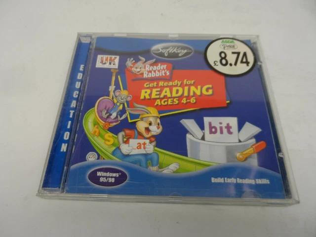 READER RABBIT: GET Ready For Reading (Ages 4-6 Years) Windows 95/98 ...