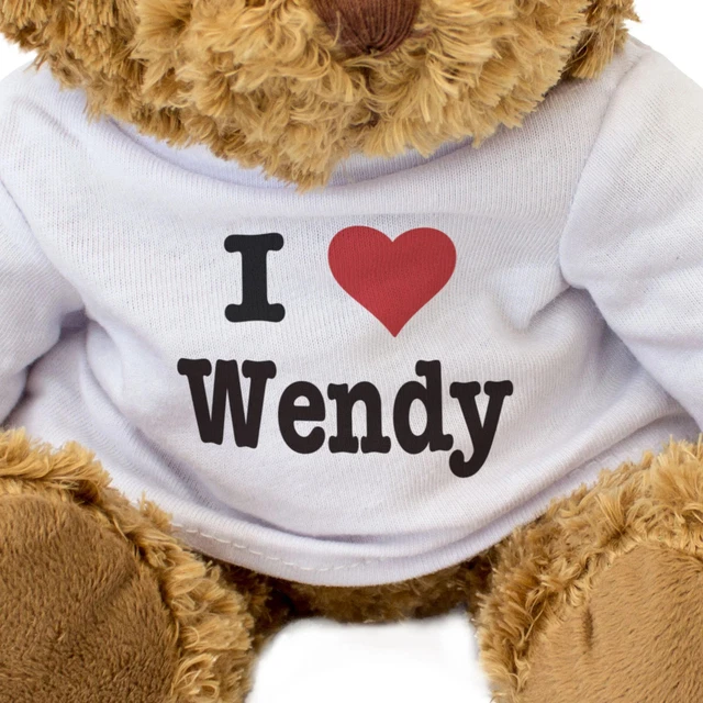 I LOVE WENDY - Teddy Bear - Cute Cuddly Soft Adorable - Gift Present £ ...