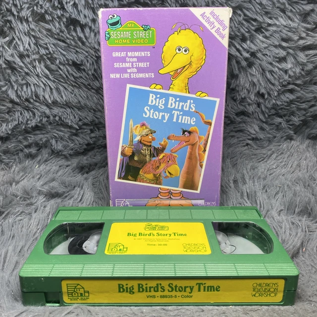 MY SESAME STREET Home Video Big Bird's Story Time VHS 1987 Cartoon ...