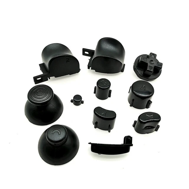 BLACK FULL SET L R ABXY Z Keypads Buttons For GameCube Controller For ...