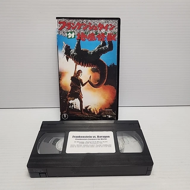 FRANKENSTEIN VS. THE Underground Monster Baragon Toho VHS Rare OOP 1965 ...
