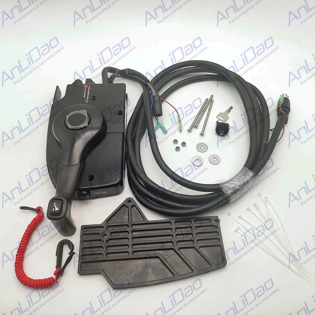 MERCURY SIDE MOUNT Outboard Remote Control Box / Power Trim Tilt 8 Pin ...