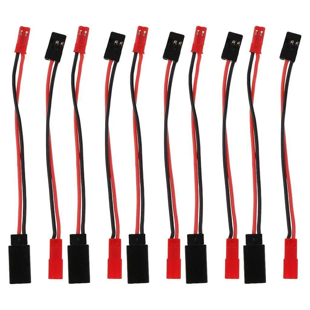10X JST AUF JR Stecker Buchse/Stecker Akku Stecker Umbaukabel EUR 7,62 ...