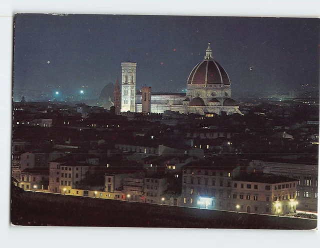 POSTCARD PANORAMA AT Night Florence Italy £3.16 - PicClick UK