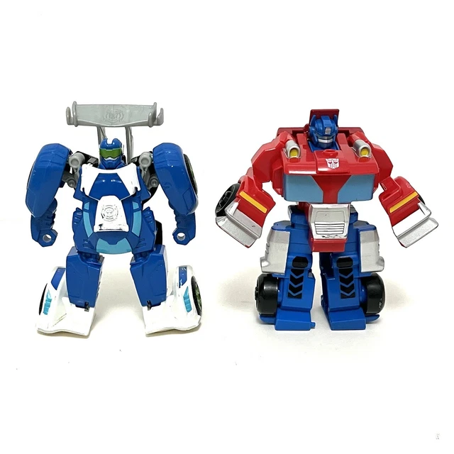 TRANSFORMERS RESCUE BOTS Classic Heroes Team Optimus Prime And Blurr £ ...