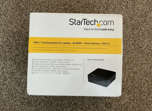 STARTECH DK30CHDPDUE USB-C Docking Station 4K HDMI alimentazione USB 3. ...