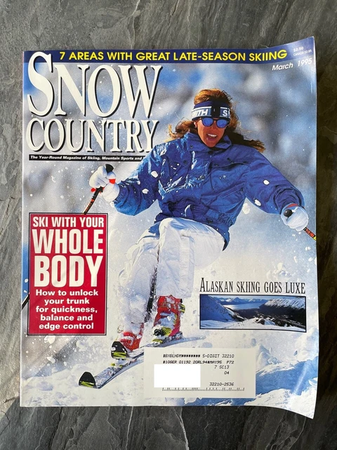 1995 VINTAGE SNOW Country Magazine Mountain Sports Skiing Ski Astrid ...