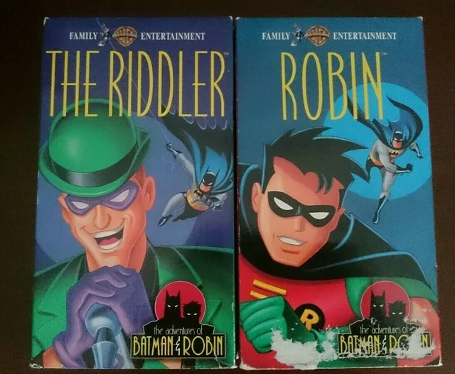 THE ADVENTURES OF Batman & Robin Animated Series 2 VHS Lot Riddler DC ...