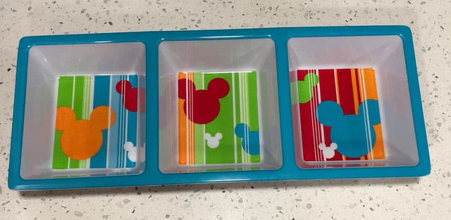 DISNEY STORE MICKEY Mouse Divided Treat Snack Serving Tray Dish Disney ...