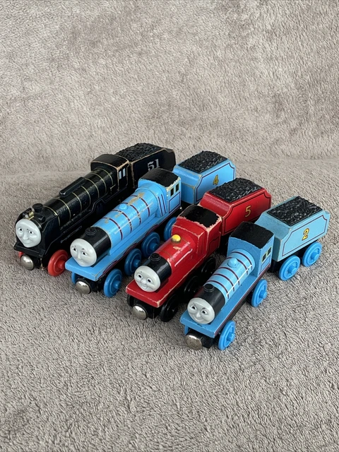 THOMAS THE TANK Engine & Friends Wooden Hiro, Gordon, James & Edward ...