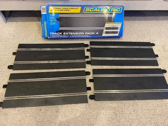 SCALEXTRIC TRACK EXTENSION Pack 4 £14.24 - PicClick UK