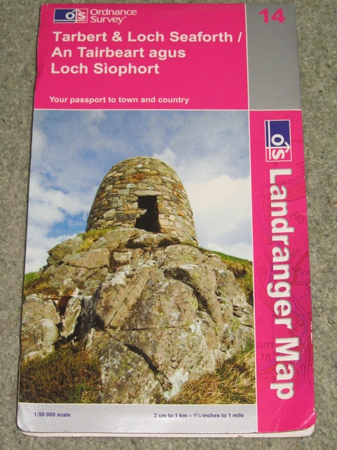 OS ORDNANCE SURVEY Landranger Map Sheet 14 Tarbert & Loch Seaforth ...