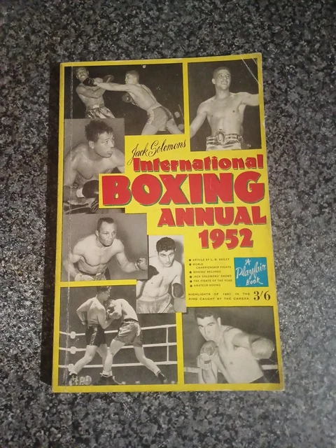 JACK SOLOMONS INTERNATIONAL Boxing Annual 1952; Bailey, £9.99 - PicClick UK