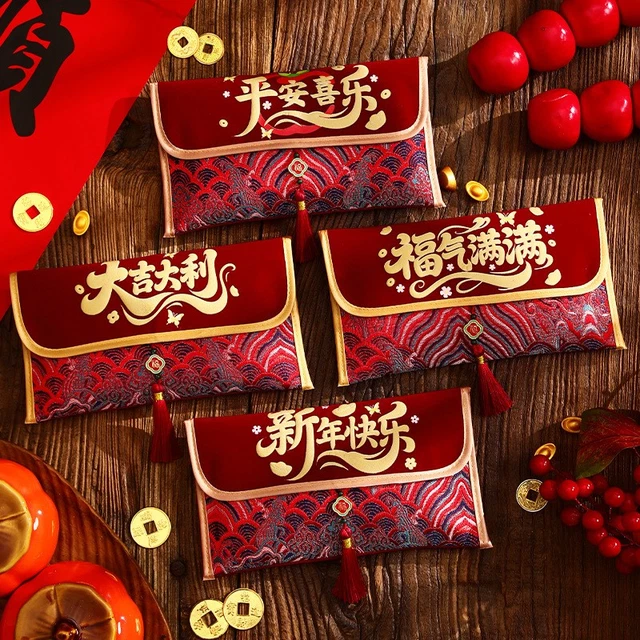 2026 RED ENVELOPES Chinese New Year Decorations Party Favors Gifts Bags ...
