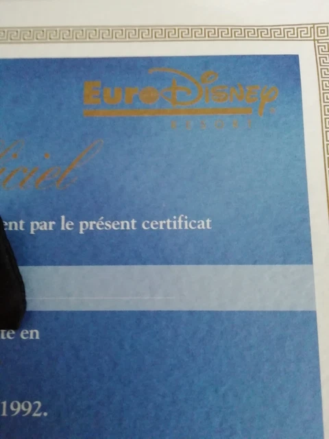 DISNEY EURO CERTIFICATE April 1, 1992 Disneyland Paris Preview BNP £123 ...