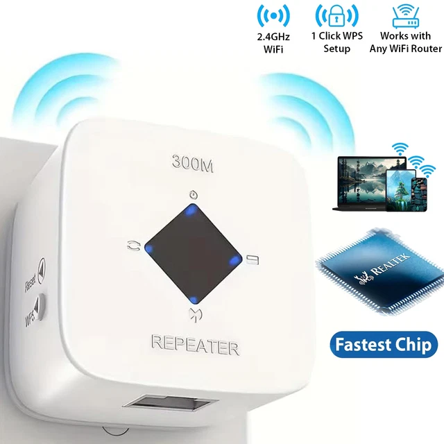 WIFI RANGE EXTENDER Repeater Wireless Amplifier Router Signal Booster ...