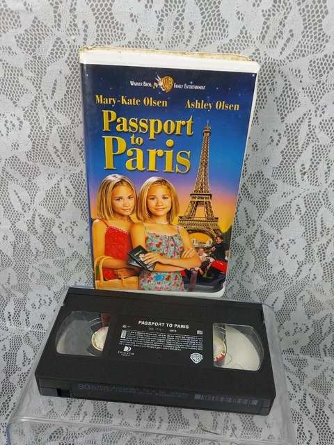 PASSPORT TO PARIS VHS Video Tape Mary Kate Ashley Olsen Twins Clamshell ...