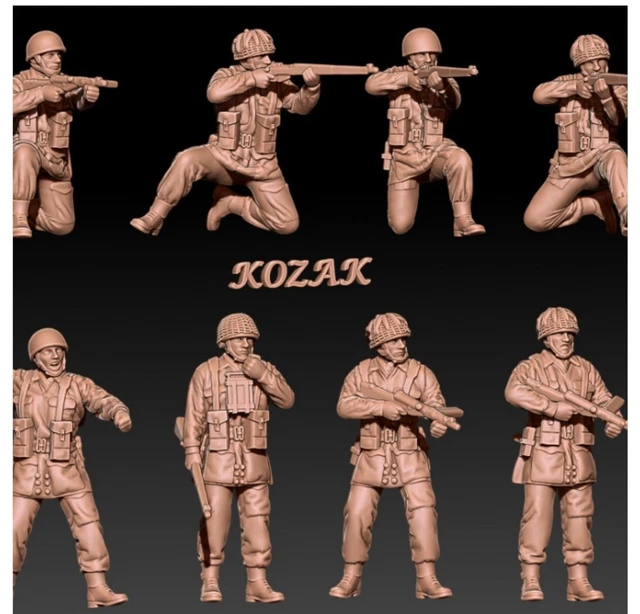 WW2 BRITISH PARATROOPERS Full Set Soldiers 1/35th Resin Printed £24.63 ...