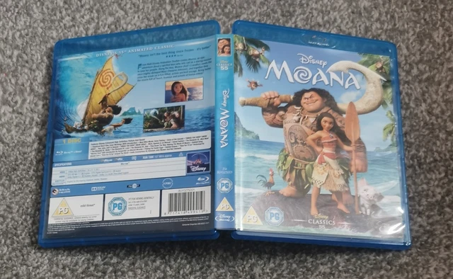 MOANA BLU-RAY DISC Disney Pixar Children's Family Film Dwayne Johnson £ ...