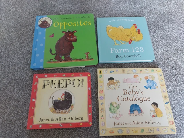 BABY BOOKS THE Gruffalo Opposites Peepo Allan Ahlberg Farm 123 Rod ...