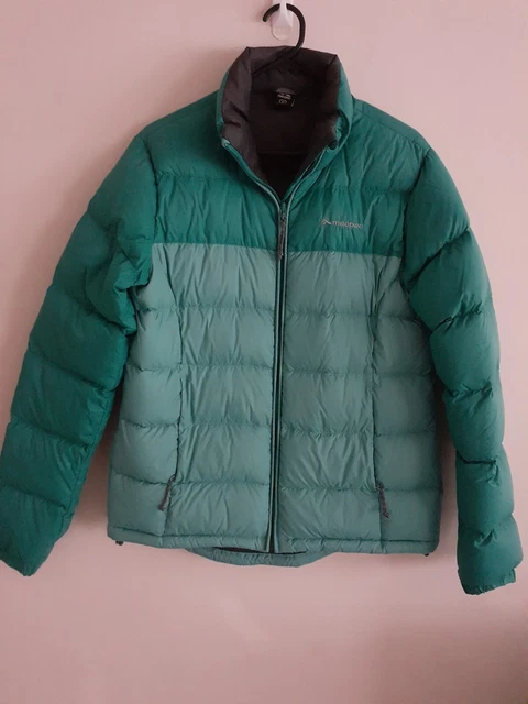 MACPAC WOMENS HALO Down Jacket Size 12 Green Aqua Turqoise Winter Warm ...