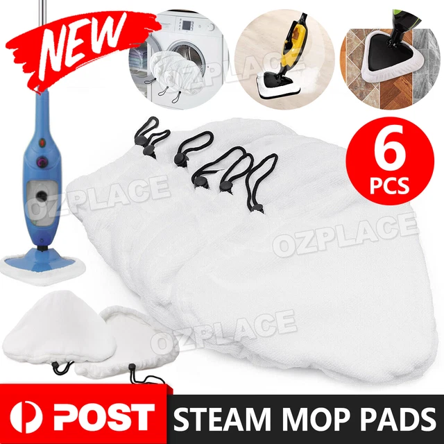 6PCS STEAM MOP Pads Replacement Floor Mopping Pad Microfibre Cloth ...