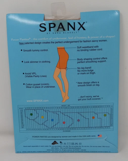 SPANX POWER PANTIES Bare Performance Underwear Sara Blakely Plus Size F ...