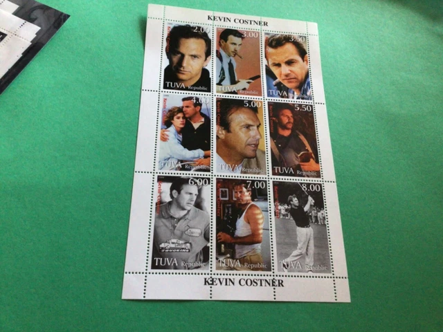 KEVIN COSTNER ACTOR mint never hinged stamps sheet A19366 £8.24 ...
