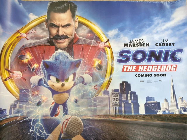 SONIC THE HEDGEHOG Movie (2020) Original UK Cinema Quad Film Poster £15 ...