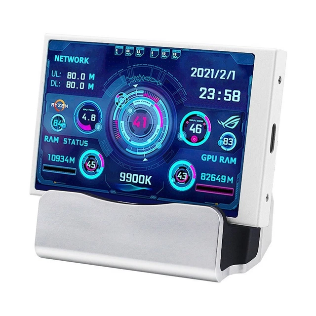 PORTABLE 3 5 Inch IPS Monitor for Windows with 360 Degree Rotation ...