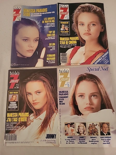 LOT 4 TÉLÉ 7 Jours VANESSA PARADIS EUR 4,00 - PicClick FR