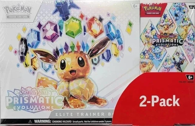 POKEMON PRISMATIC EVOLUTIONS Costco 2-Pack - Elite Trainer Box ...