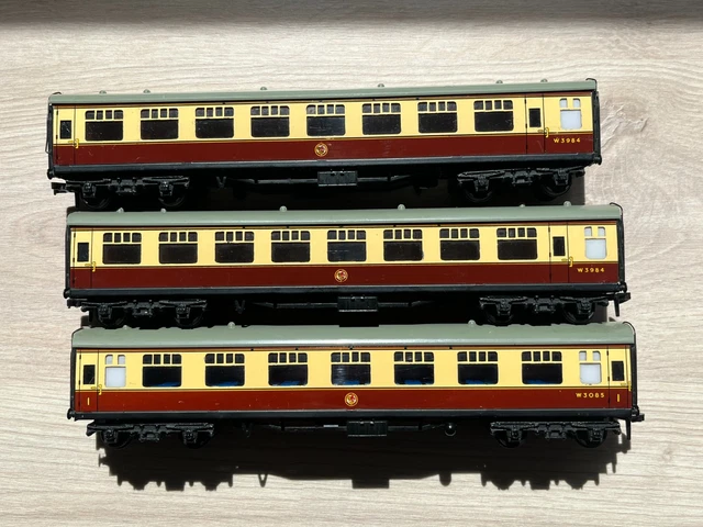 HORNBY DUBLO CHOCOLATE and Cream GWR /BR Coaches. OO Guage £31.90 ...