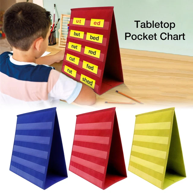 TABLETOP POCKET CHART Table Top Card Display for Teaching Classroom ...