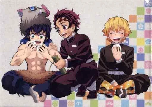 FICHIER TRANSPARENT B. Tanjiro Kamado Zenitsu Agatsuma Inosuke ...