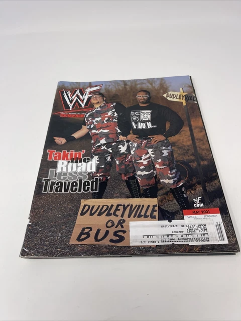MAY 2001 WWF Magazine Dudley Boyz W/ Poster WWE wrestling Big Show wcw ...