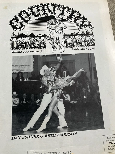 COUNTRY DANCE LINES Magazine Vol 20 No 3 September 1994 Western Dancing ...