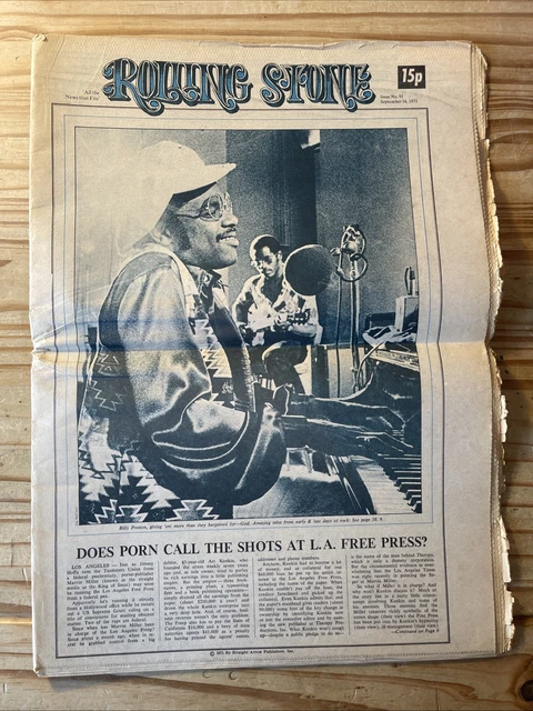 ROLLING STONE #91 UK 16th Sept 1971 VGC Hulk Cover, Long Marvel Bullpen ...