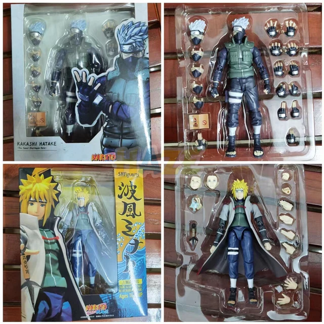 NARUTO SHIPPUDEN HATAKE Kakashi Namikaze Minato Figure Movable PVC Toy ...