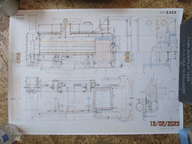 COLOURED DRAWING OF Neilson steam industrial loco of 1899 £15.00 ...