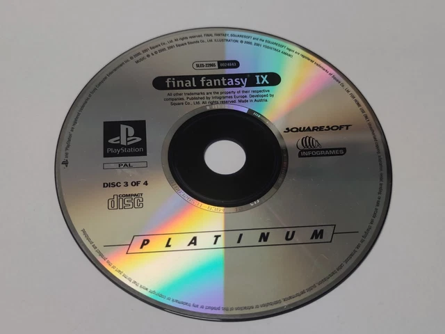 FINAL FANTASY IX ps1 cd 3/4 English pal EUR 4,00 - PicClick FR